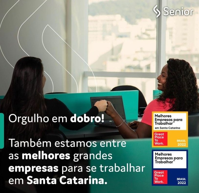 Senior Sistemas é a 3ª melhor empresa para trabalhar em SC