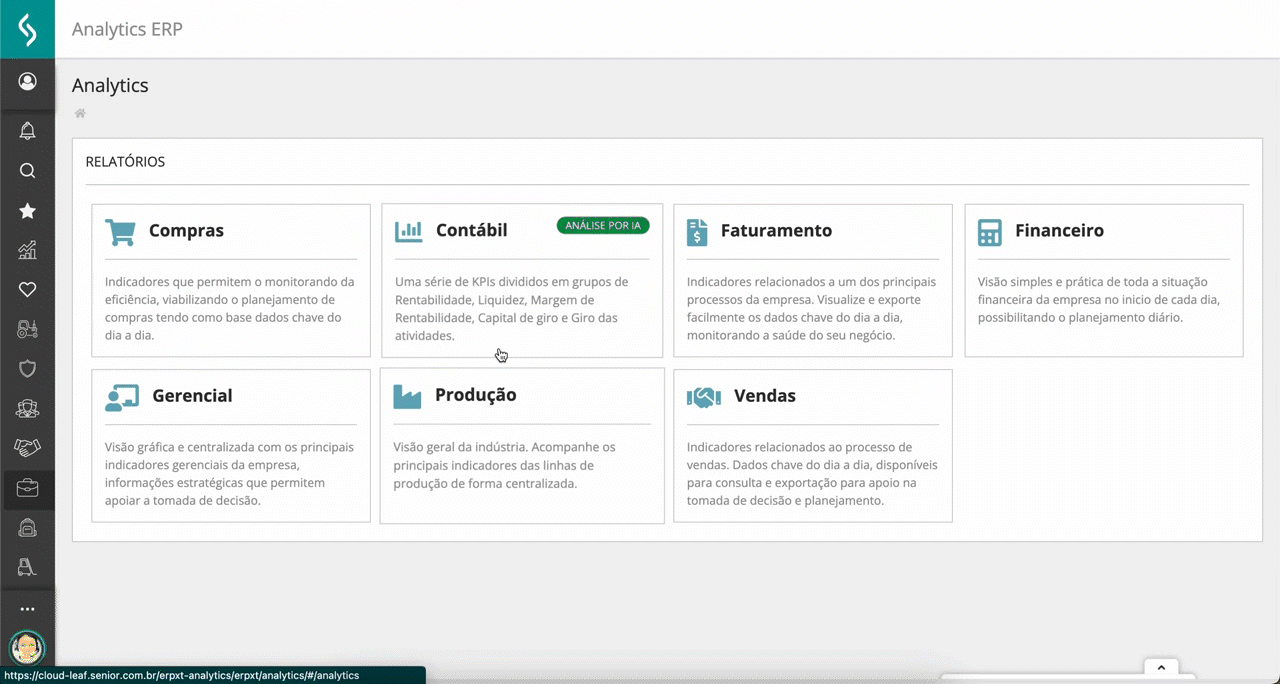 Indicadores de performance com Analytics ERP | Senior
